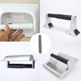 LIDUI-4pcs Toilet Paper Holder Roller Gray Color Plastic Toilet Tissue ...