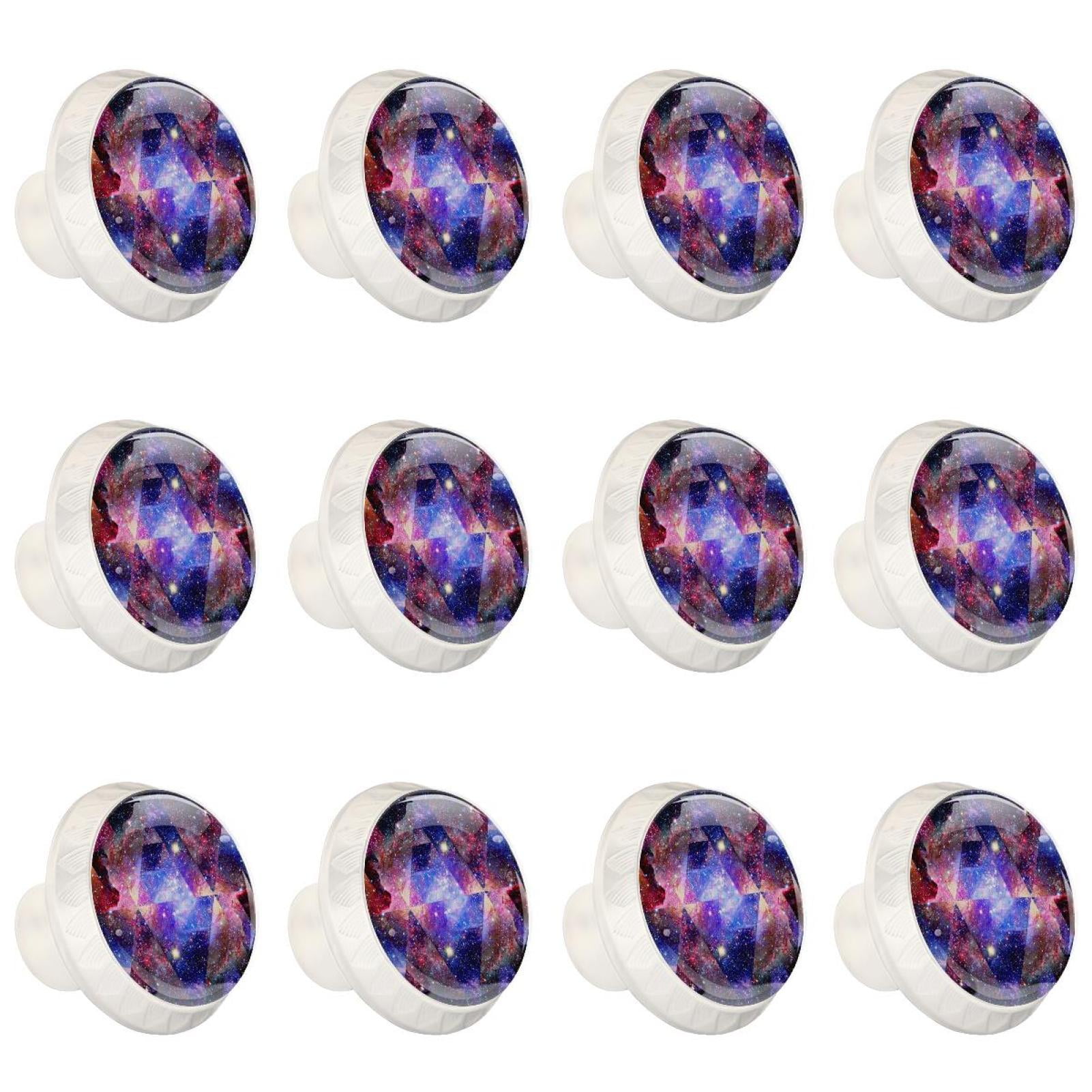 12 Pcs Universe Nebula Galaxy Knobs for Kitchen Cabinet Cupboard ...