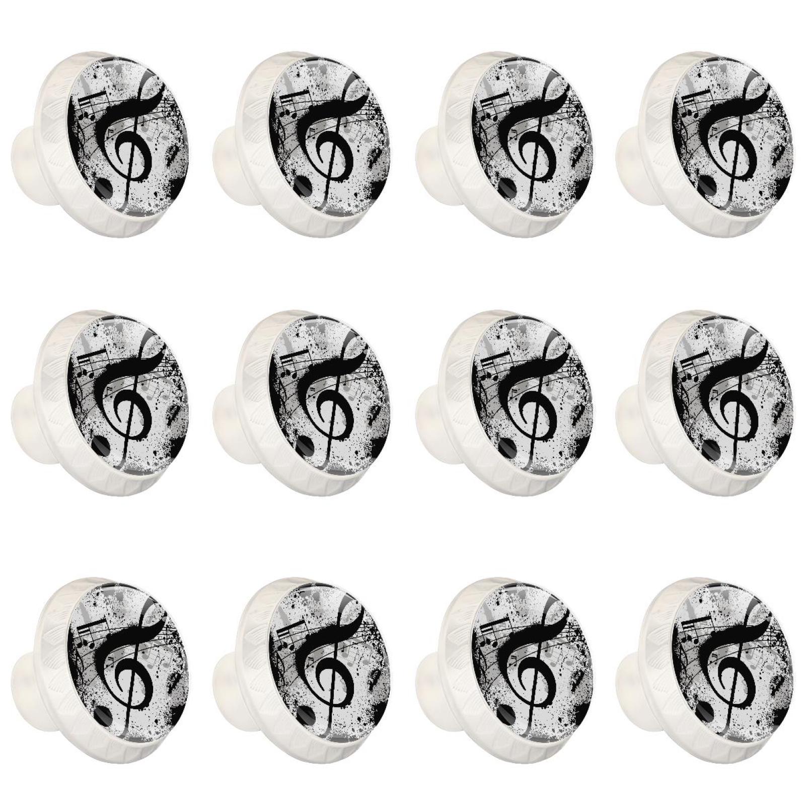 12 Pcs Musical Notes Knobs for Kitchen Cabinet Cupboard Dresser ...