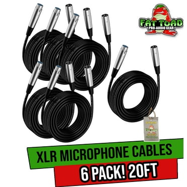 1/4" to 1/4 Male Jack Speaker Cables (2 Pack) by Fat Toad 25ft ...