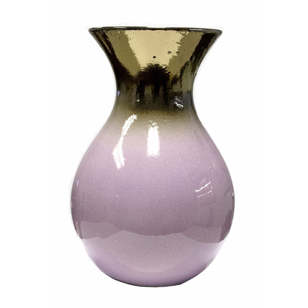 Ceramic Two Tone Vase, Pink/ Gold - Walmart.com