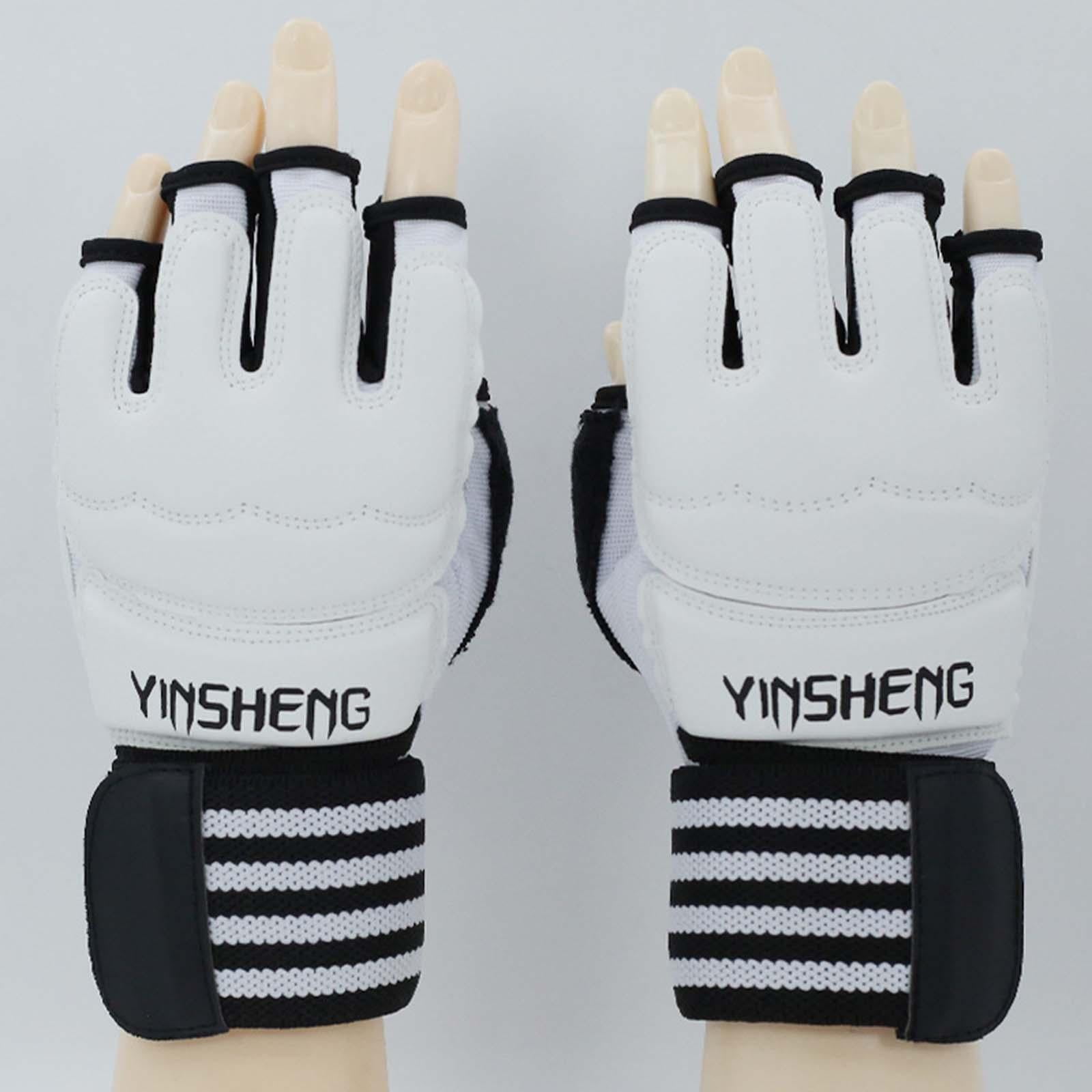 Kickboxing Gloves Fighting Gloves Half Finger Martial Arts Bag Gloves ...
