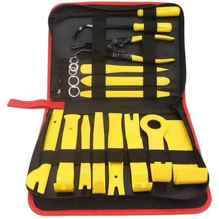 19Pcs Car Radio Audio Kit Stereo Door Trim Dash Panel Install Removal ...