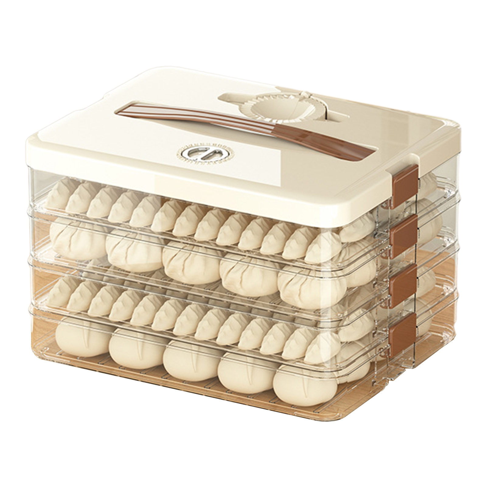Washranp Food Storage Container,Clear Multi-Layer Well Sealed Food ...