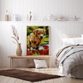 Rug Making Latch Hooking Kit，Dog With Flowers Rug Making Latch Hooking ...