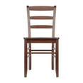 Winsome Benjamin Ladder-Back Chairs, 2-PC Set, Walnut Finish - Walmart.com