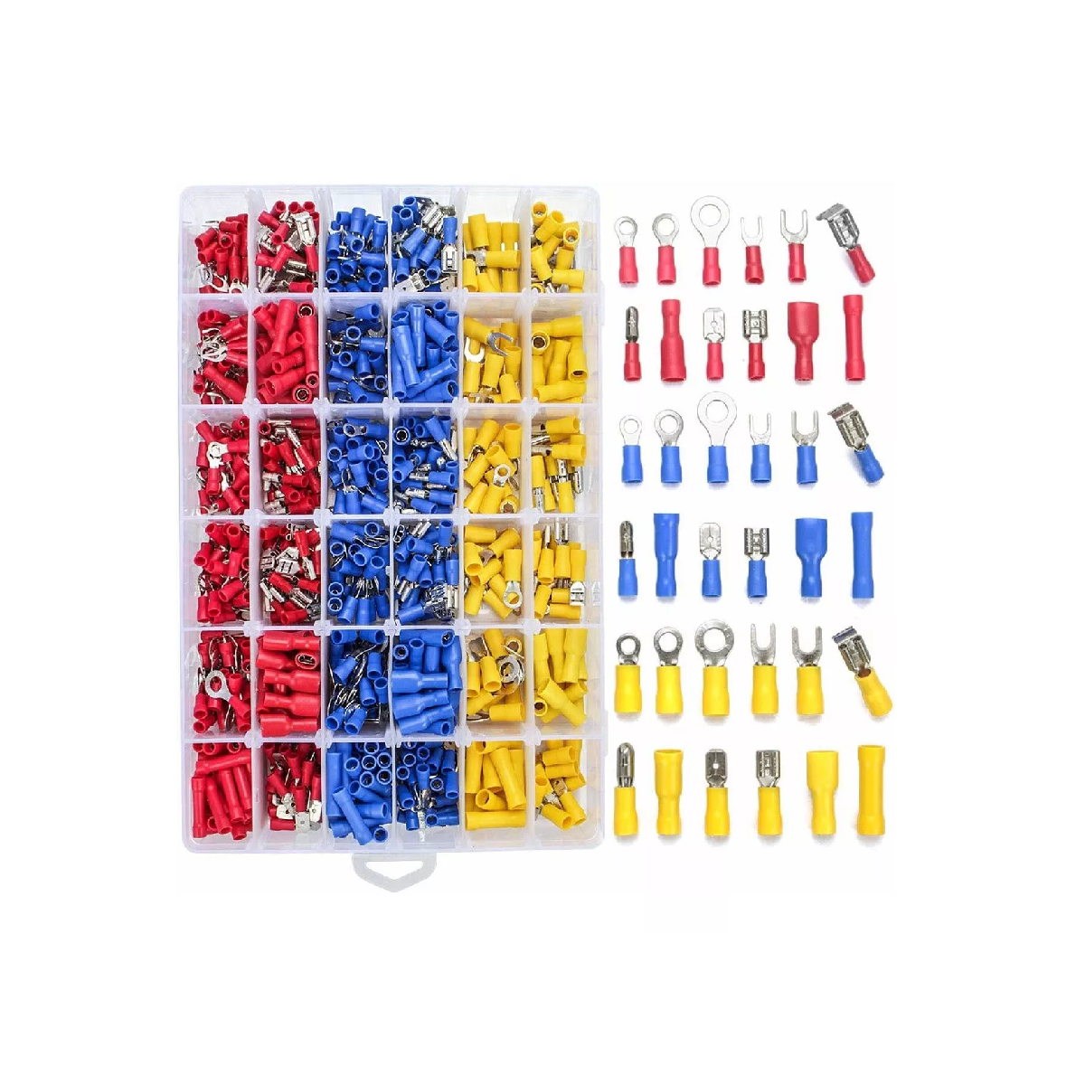 840 Terminales Aisladas Conductores Conector Cable Eléctrico | Walmart ...