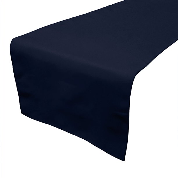 Poplin Table Runner Solid Navy - Walmart.com