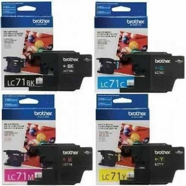 Brother Genuine LC-75 (LC75BK, LC75C, LC75M, LC75Y) High Yield Ink ...