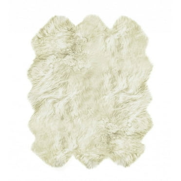 COURISTAN INC 'Lagash' Copper/ Rush Natural Wool Shag Rug (5'6 x 8 ...