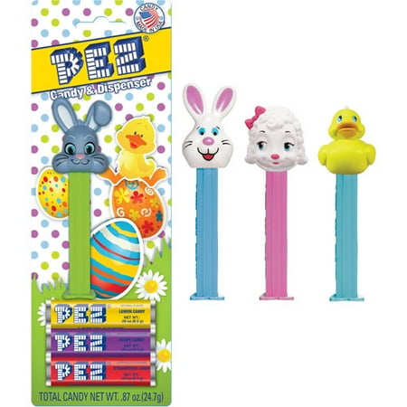 PEZ Single Easter Dispenser and Three Rolls of Candy - Walmart.com