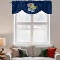 Colored Instruments Tie Up Valance Curtains Retro Green Yellow Blue ...