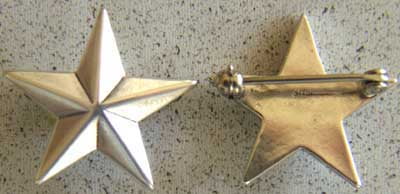 WWII 1 Star General Insignia Sterling - Walmart.com