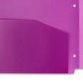 Pen+Gear Durable Poly 2-Pocket Folder, 9.4x11.4 inches, Purple for ...