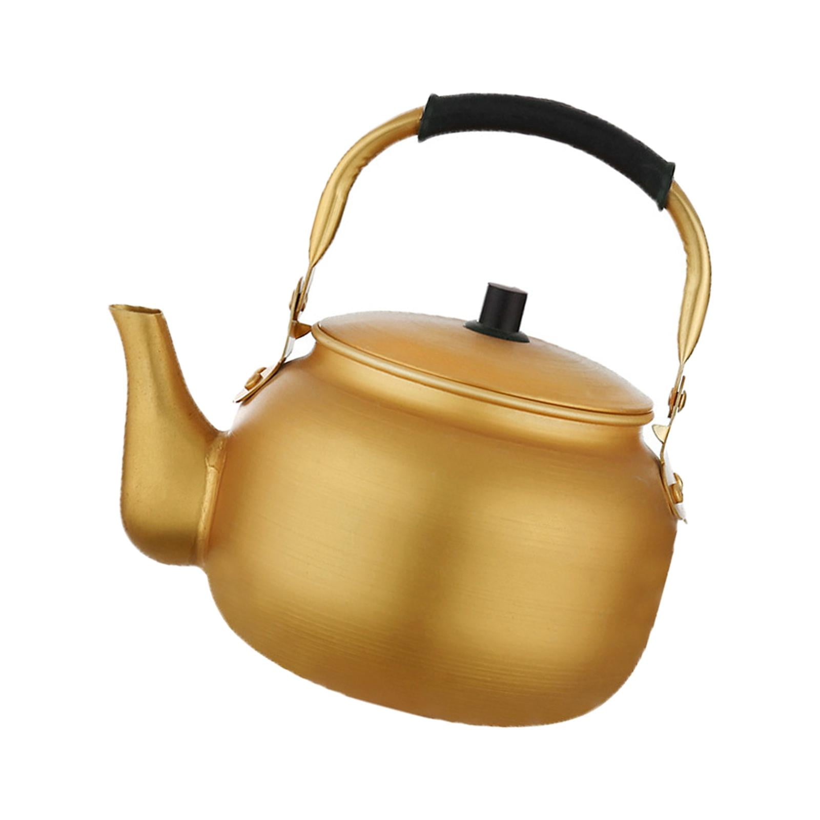 Aluminum Tea Kettle scalding Handle Teapot Lightweight Coffee Maker ...