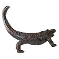 Design Toscano Gator on the Prowl: Spitting Bronze Alligator Garden ...