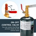 5 Foot Stainless Steel Braided Propane Hose, Universal Extension Line ...