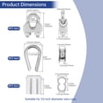 18 M12 Stainless Steel Wire Rope Clamp Thimbleortment Kit 1/2" Cable ...