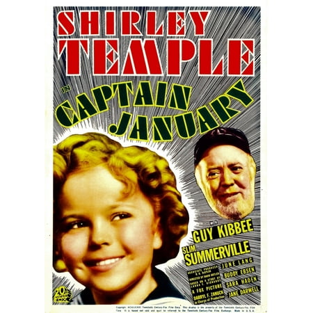 Captain January Shirley Temple Guy Kibbee On Midget Window Card 1936 ...