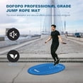 Jump Rope Mat Outdoor Indoor, Oval 52'' x 36'' Non-slip Fitness ...