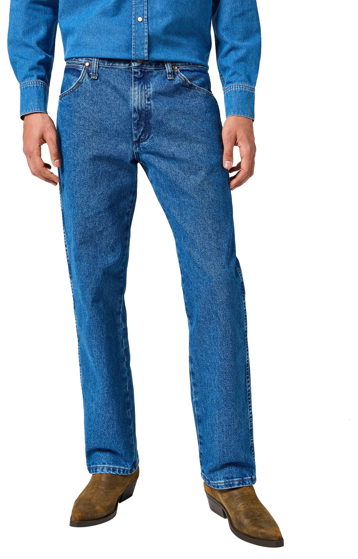 Jean Wrangler para hombre, talla grande y alta, 13 MWZ, corte vaquero ...