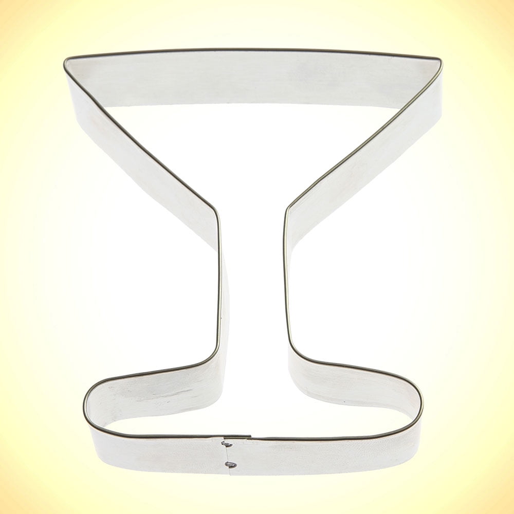 Martini Glass Cookie Cutter 4.25 in - Foose Cookie Cutters - US Tin ...