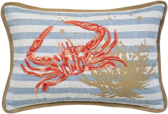 Comfy Hour Under The Sea Collection Ocean Crab Coral Coastal Accent ...