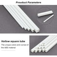 30Pcs 5 Style ABS Plastic Square Hollow Tubes DIY Handmade Sand Table ...