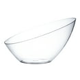 Posh Setting Clear Plastic Disposable Serving Bowls, Large Angled Party ...