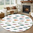 Colorful Fish Large Area Rugs for Bedroom Living Room, Soft Non Slip ...