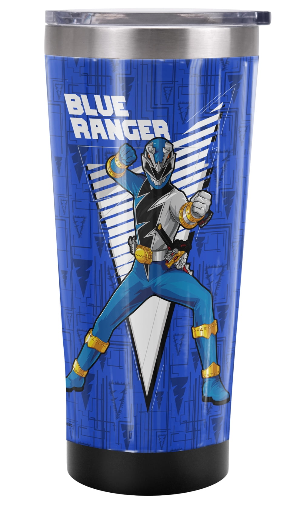 Power Rangers: Dino Fury Official Blue Ranger Character 20 oz Travel ...