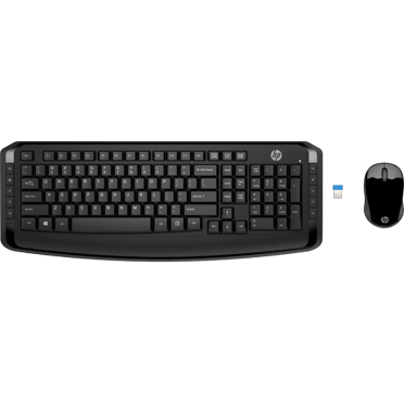 HP Wireless Keyboard and Mouse 300, Black,,3ML04AA#ABL - Walmart.com