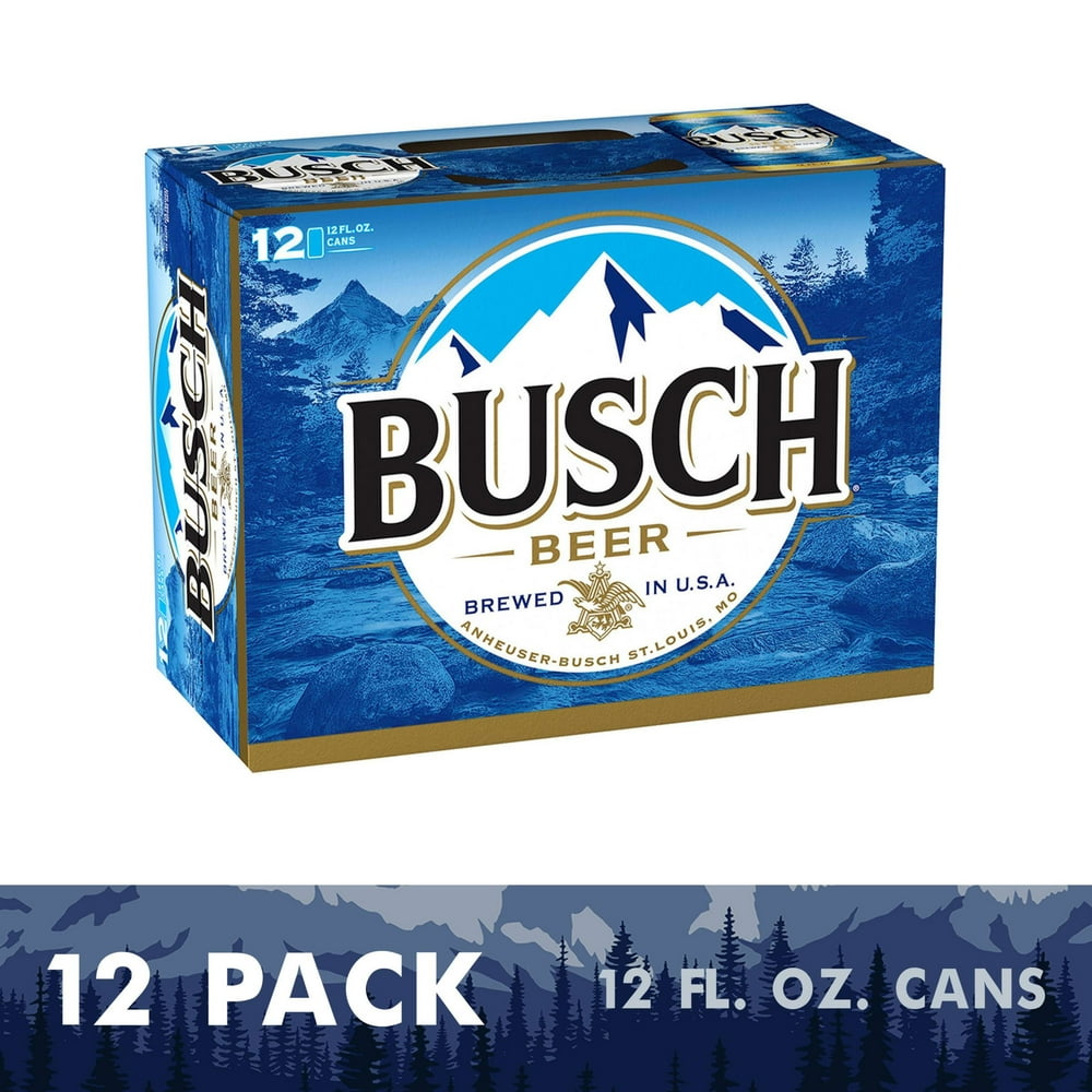 Busch Beer, 12 Pack Beer, 12 FL OZ Cans - Walmart.com - Walmart.com