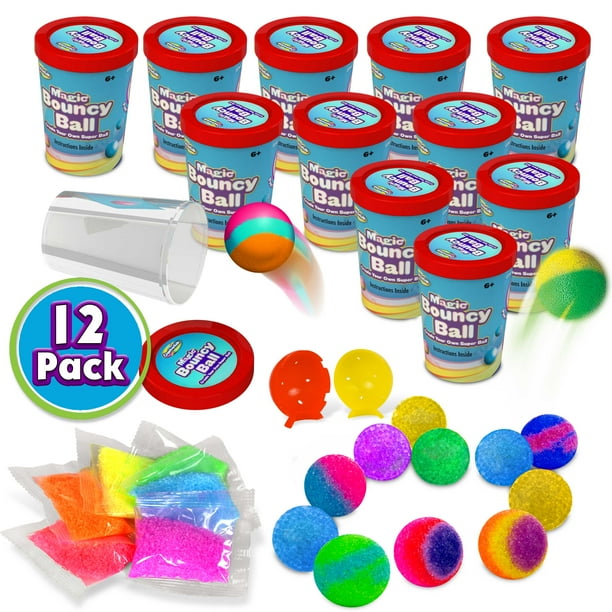 Creative Kids Make Your Own Bouncy Ball DIY Craft Kit For Kids - Individual 12 Pack Bulk ...