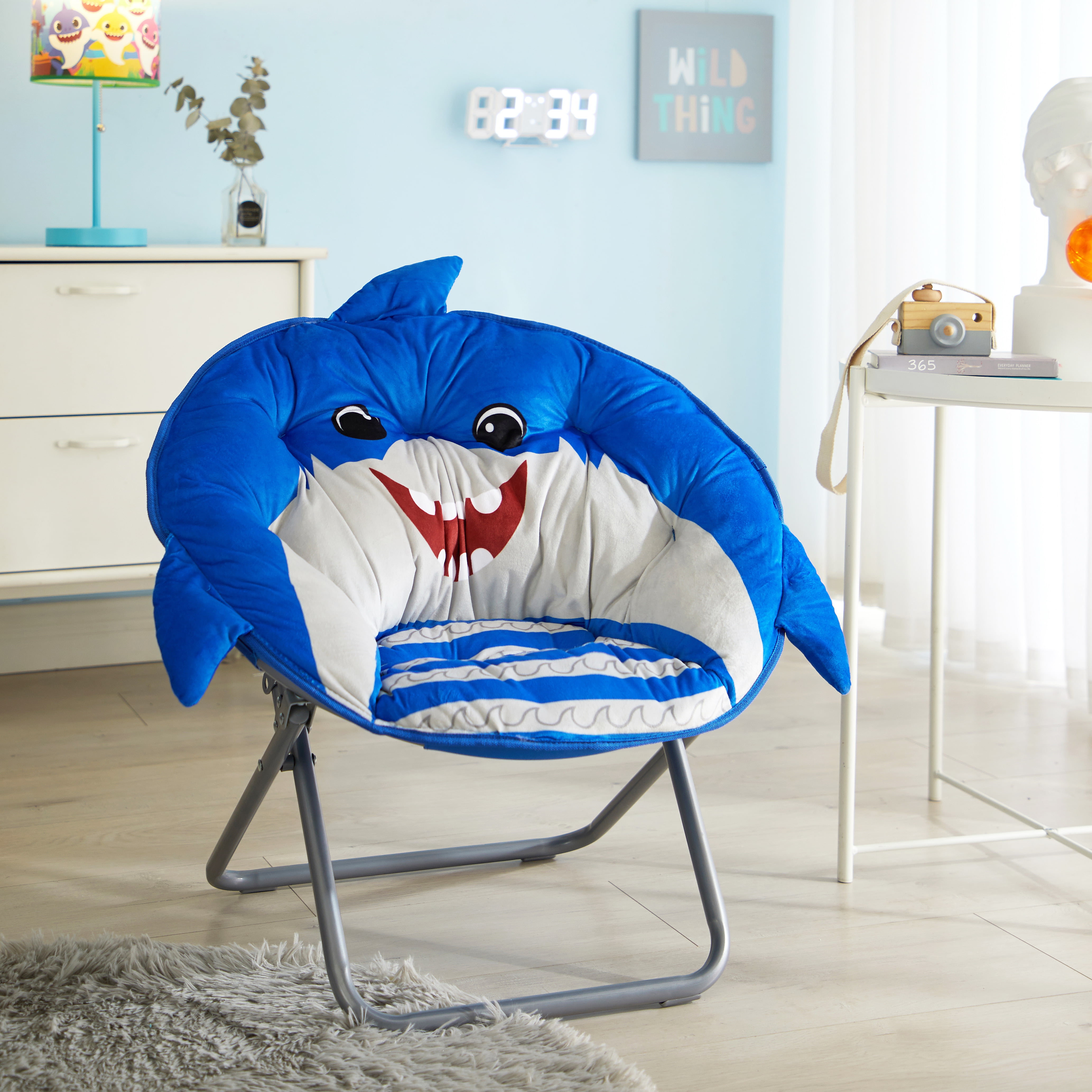 Heritage Club 23" Figural Critter Saucer Chair, Shark - Walmart.com