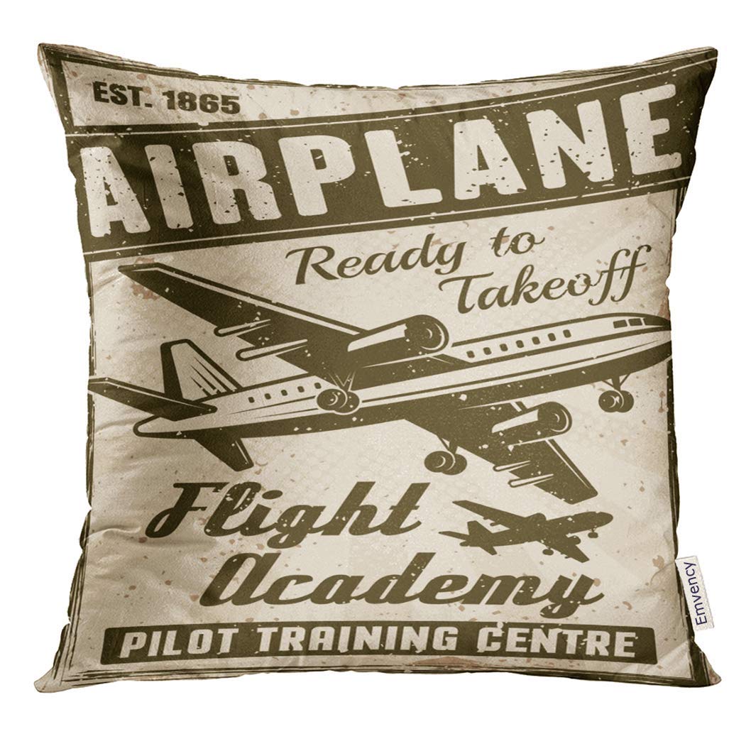 USART Old Flight Academy Vintage for Institution Layered with Airplane ...