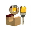 4 Bit Round Nose Router Bit Set- Plunge - 1/4" Shank - Yonico 14460q ...