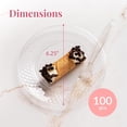 100 Pack Clear Plastic Plates for Party - 6.25 Inch Small Round Dessert ...