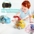 Toy Cars for Toddlers Age 1,Baby Rattle Car Toy,3 Pieces Soft Rubber ...