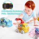 Toy Cars for Toddlers Age 1,Baby Rattle Car Toy,3 Pieces Soft Rubber ...