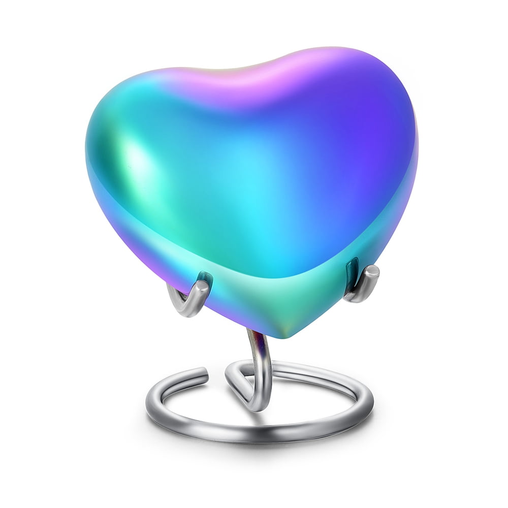 Handcrafted Heart Urn Keepsake Cremation Urn for Human pet Ashes ...