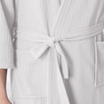 AGKIZG Mens Solid Color Weave 7 Sleeve V Neck Robe with Pocket ...