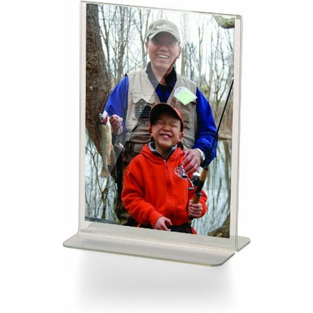 Officemate Upright Vertical Sign Holder, 5 x 7 Inches, Clear, 1 Holder ...