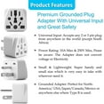 US Travel Plug Adapter, Unidapt EU/UK/AU/in/CN/JP/Asia/Italy/Brazil to ...