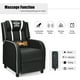 Gymax Massage Racing Single Lounge Sofa Gaming Recliner Chair Home ...