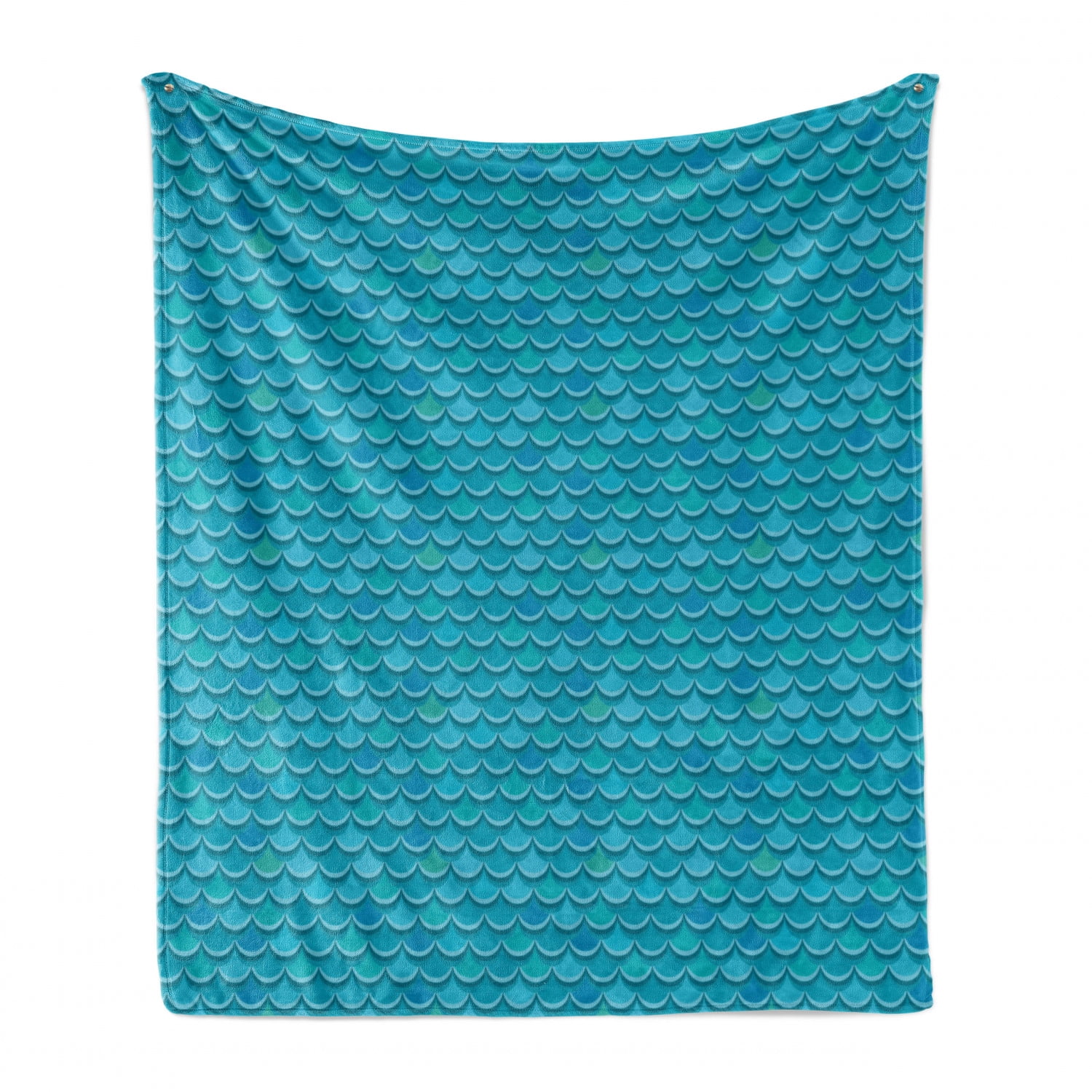 Abstract Soft Flannel Fleece Throw Blanket, Continuous Minimalist Fish ...