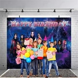 Descendants Backdrop Banner Party Supplies Poster Movie Theme ...