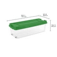 Sterilite 50.9 Gallon Tree Plastic Storage Box, Green - Walmart.com