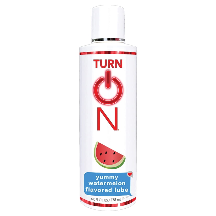Turn On Yummy Lube -Watermelon Flavor - 6 Fl Oz - Flavored Edible ...