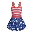 COEQINE Pretty Swim Dress for Girls, One Piece Bathing Suit with Flowy ...